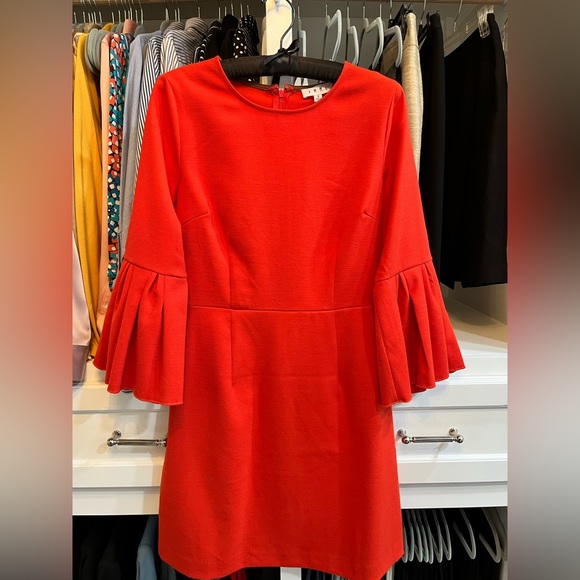 THML | Dresses | Thml Red Orange Dress | Poshmark